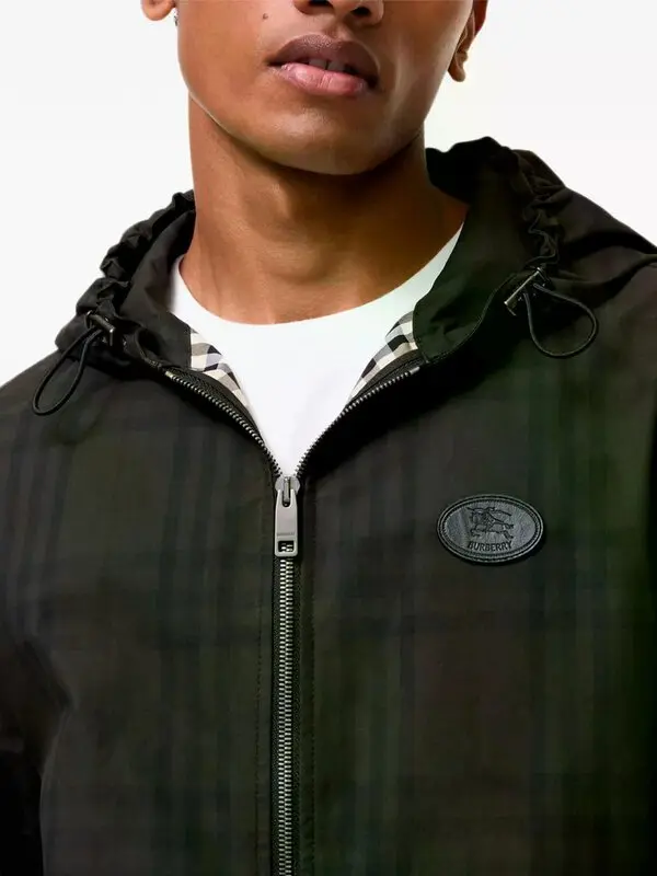 Burberry Check Hooded Jacket