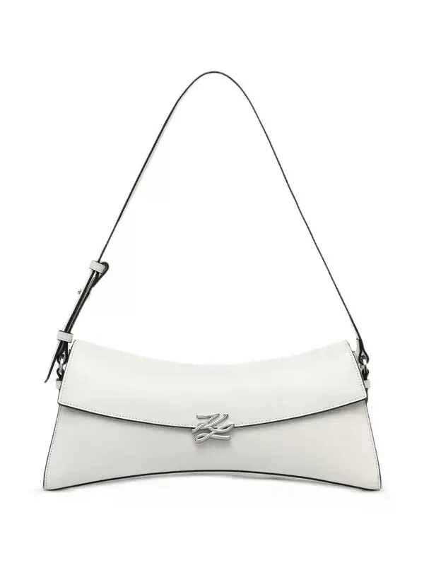 Karl Lagerfeld K/autograph Twist Logo-plaque Shoulder Bag - White