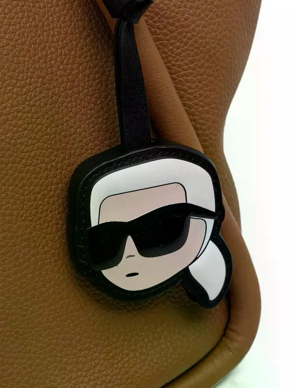 Karl Lagerfeld Logo-plaque Pebbled-effect Tote Bag