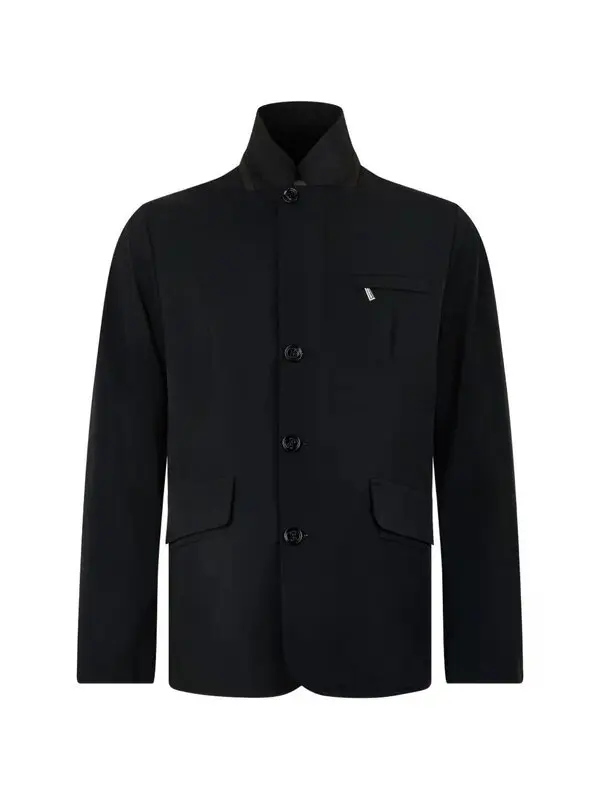 MOORER High-collar Jacket - Black