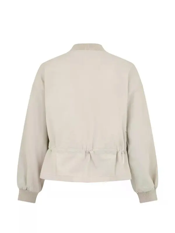 MOORER Drawstring Zip-up Jacket - Neutrals