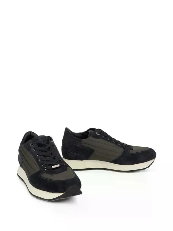 MOORER Balla Quilted-panel Suede Sneakers