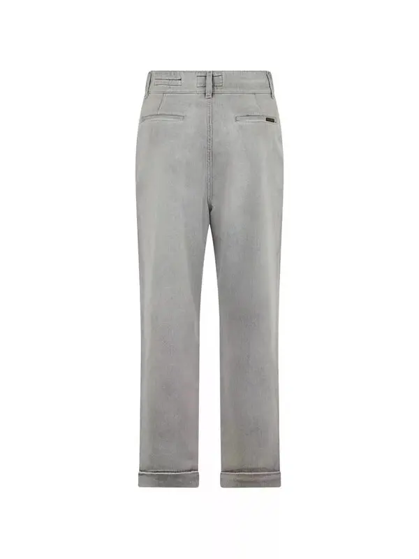 MOORER Turn-up Trousers - Grey