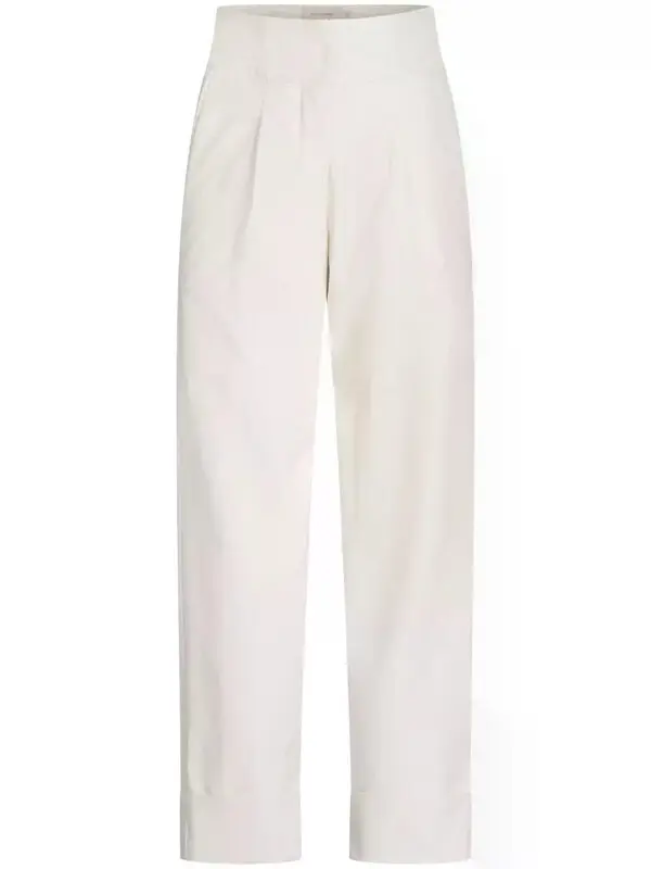 Silvia Tcherassi Moad High-waisted Straight-leg Trousers - White