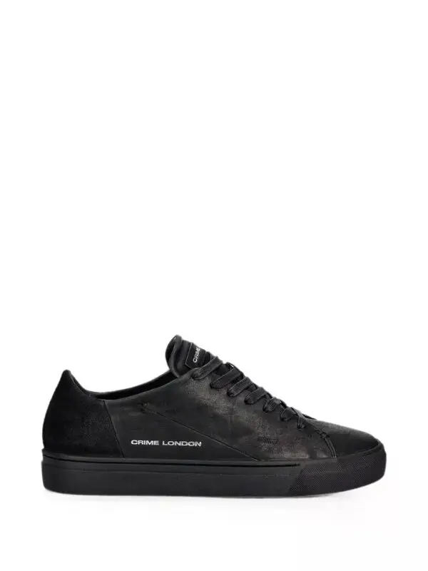 CRIME LONDON Logo-print Panelled Sneakers - Black