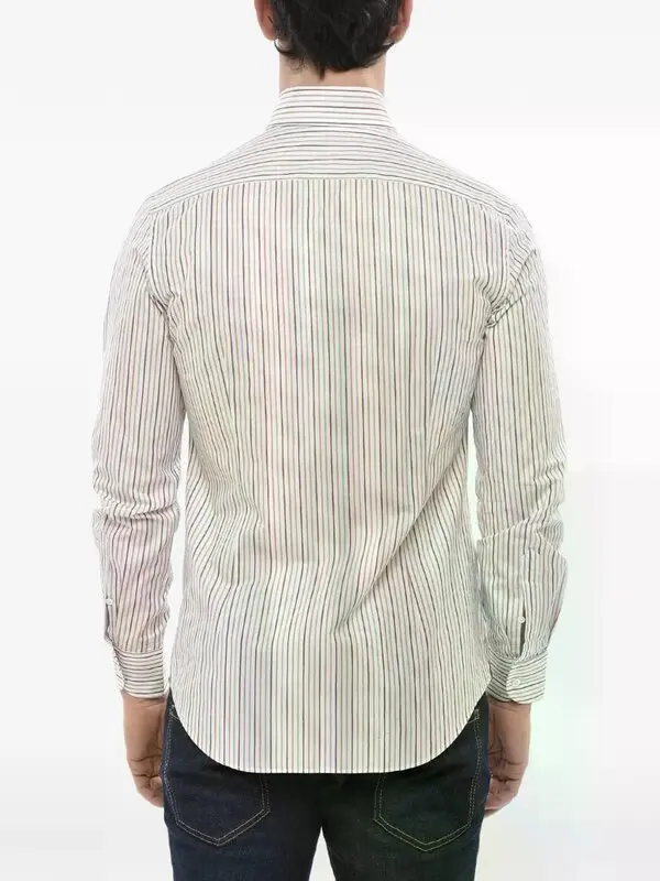Corneliani Striped Cotton-poplin Shirt