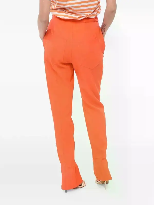 SETCHU Pleated Slit-hem Trousers