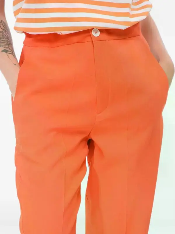 SETCHU Pleated Slit-hem Trousers