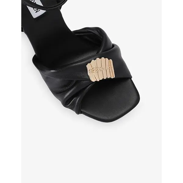 Steve Madden Montage Faux-leather Block Heel Sandals