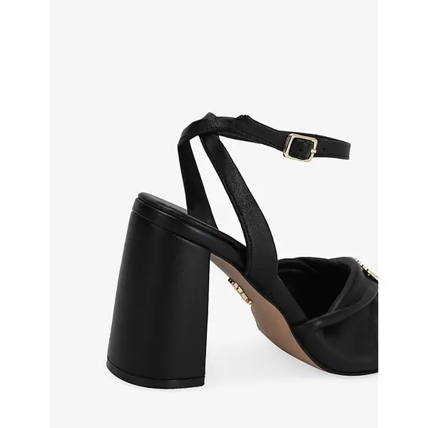Steve Madden Montage Faux-leather Block Heel Sandals