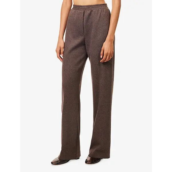 Max Mara Drawstring Wide-leg Woven Trousers