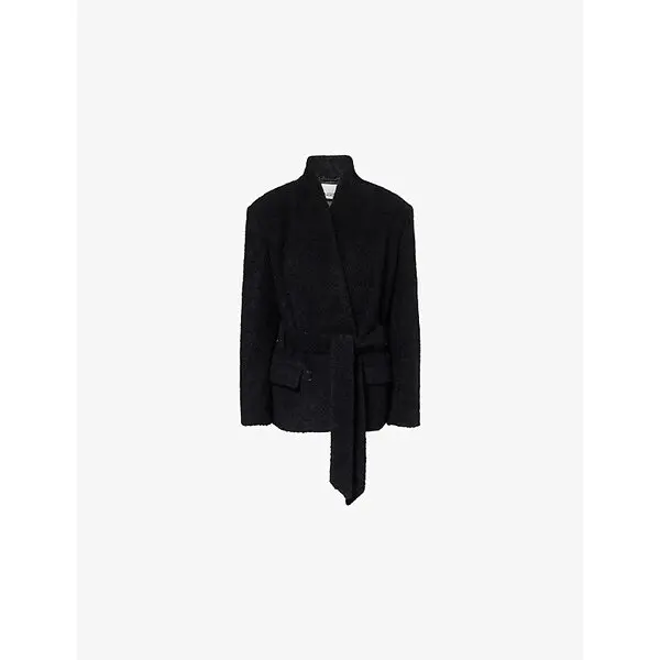 Isabel Marant Étoile Syndra Shawl-lapel Wool-blend Jacket - Black