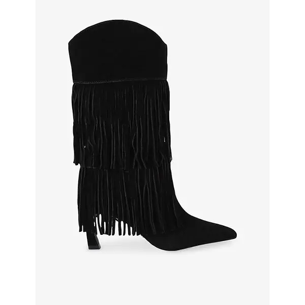 Steve Madden Torch Suede High-leg Boots - Black