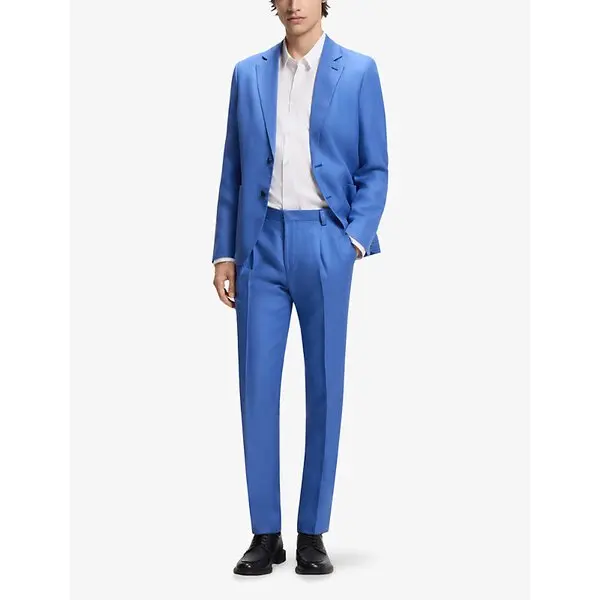 Hugo Single-breasted Slim-fit Linen Suit