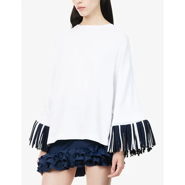 Jacquemus Le Cabana Fringed Cotton T-shirt