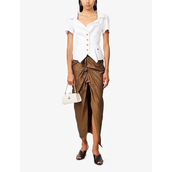 VIVIENNE WESTWOOD Asymmetric Cotton Shirt - White