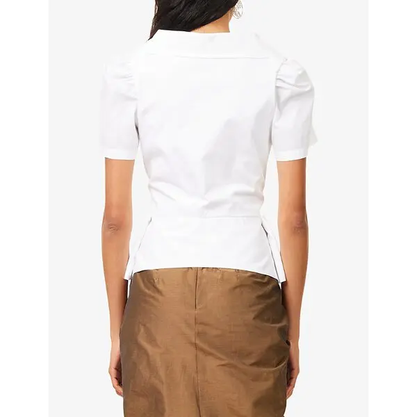 VIVIENNE WESTWOOD Asymmetric Cotton Shirt - White