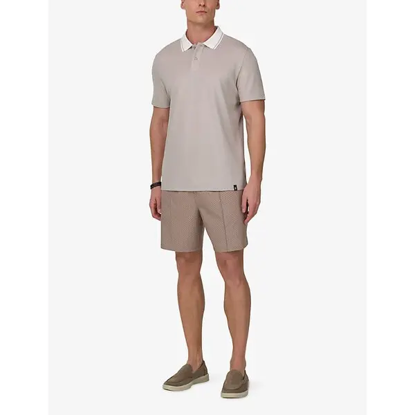 Boggi Milano Printed Drawstring Swim Shorts