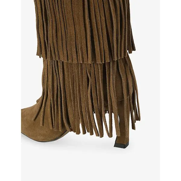 Steve Madden Torch Suede High-leg Boots - Mid Brown
