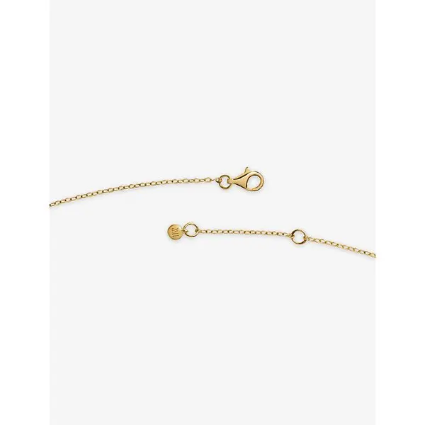 Monica Vinader 18ct Yellow Vermeil Chain Necklace With Multi-gemstone Charms