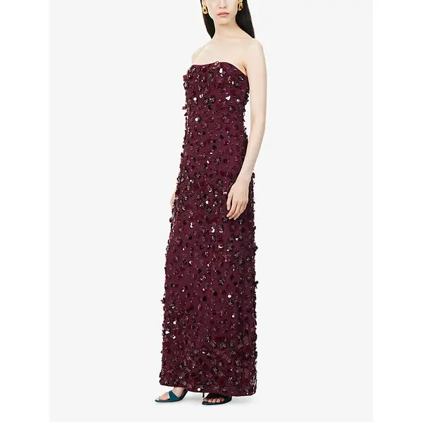 Simkhai Serafina Sequinned Maxi Gown