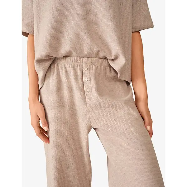 THE WHITE COMPANY Relaxed-fit Waffle-texture Cotton Pyjamas