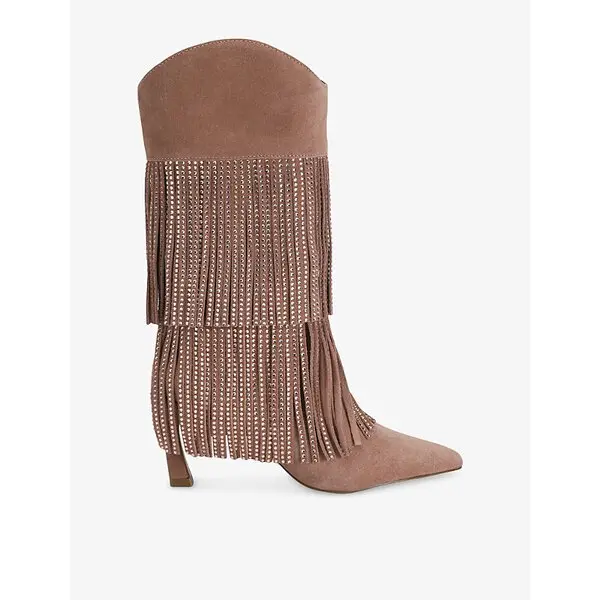Steve Madden Torch-r 255 Suede High-leg Boots - Mid Brown