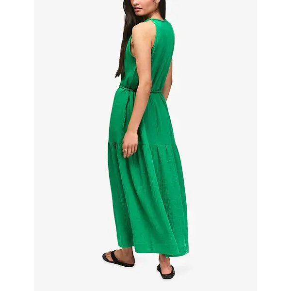 RO&ZO Rope-belt Sleeveless Maxi Dress