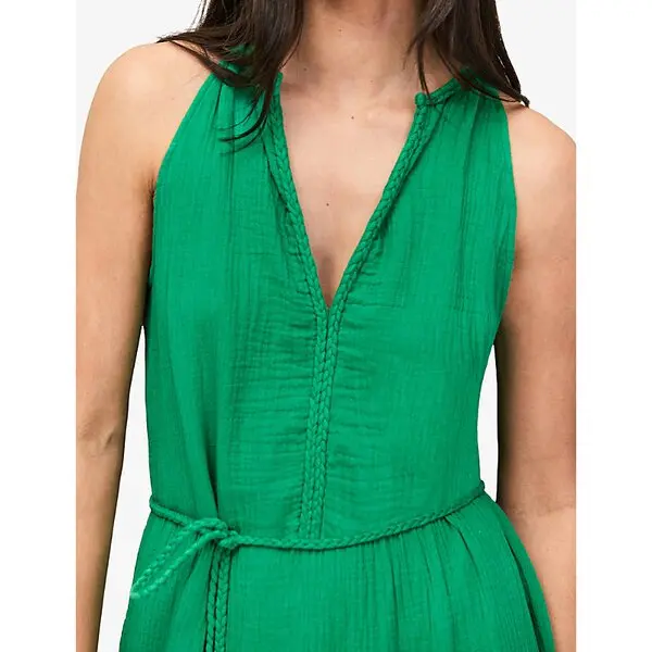 RO&ZO Rope-belt Sleeveless Maxi Dress