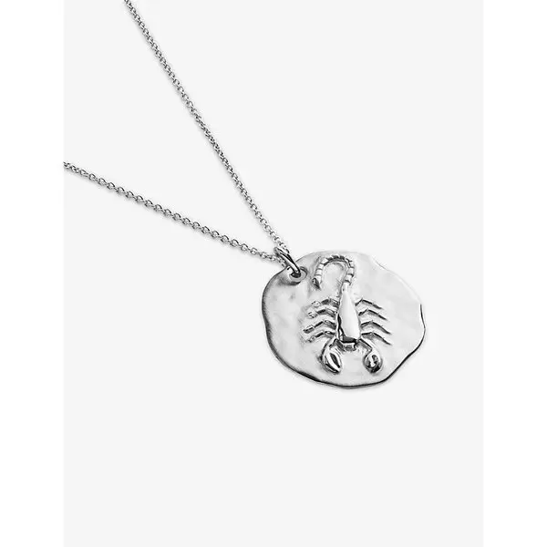 Monica Vinader Scorpio Zodiac Pendant Necklace - Silver