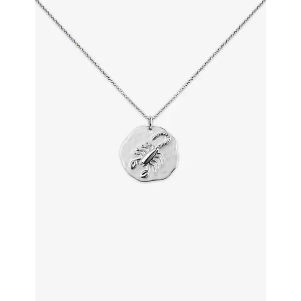Monica Vinader Scorpio Zodiac Pendant Necklace - Silver