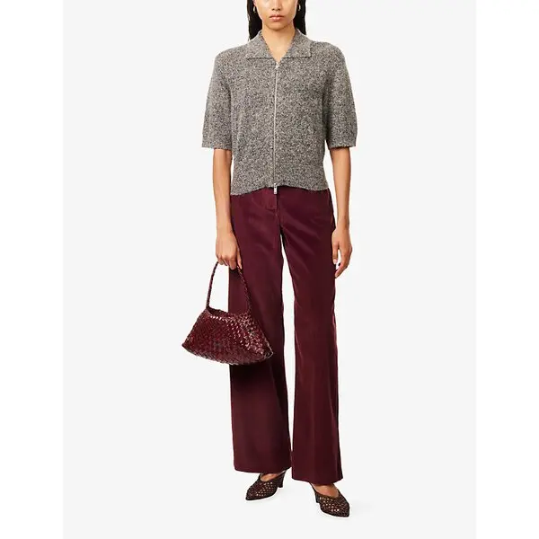 Max Mara Regular-fit Wide-leg Cotton-corduroy Trousers
