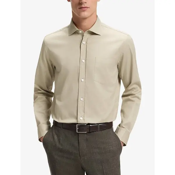 BOSS Regular-fit Long-sleeve Cotton Shirt