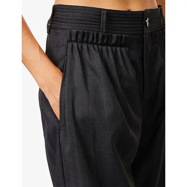 Isabel Marant Étoile Mayera Wide-leg Wool Trousers