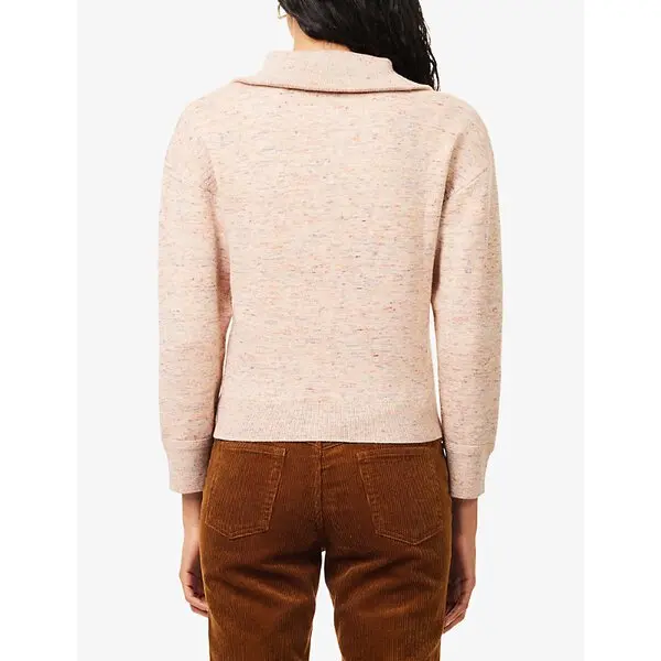 Isabel Marant Étoile Koxy Logo Zip-up Knit Cardigan