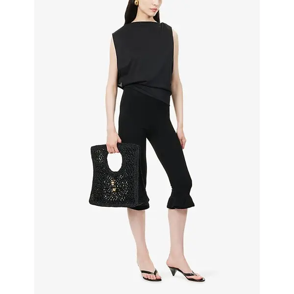 Jacquemus Le Marcel Moisson Caped Jersey Top