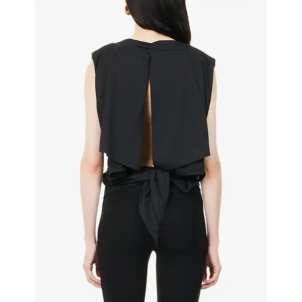 Jacquemus Le Marcel Moisson Caped Jersey Top