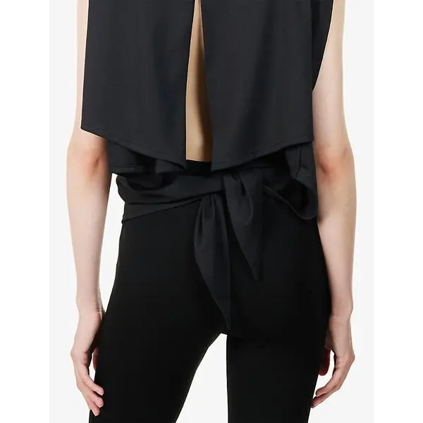 Jacquemus Le Marcel Moisson Caped Jersey Top