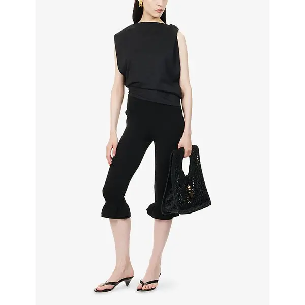 Jacquemus Le Playa Frilled Jersey Bermuda Shorts