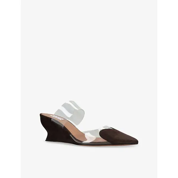 Alaïa Coeur Wedge Mules