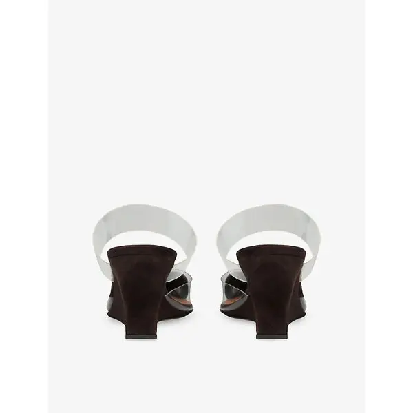 Alaïa Coeur Wedge Mules