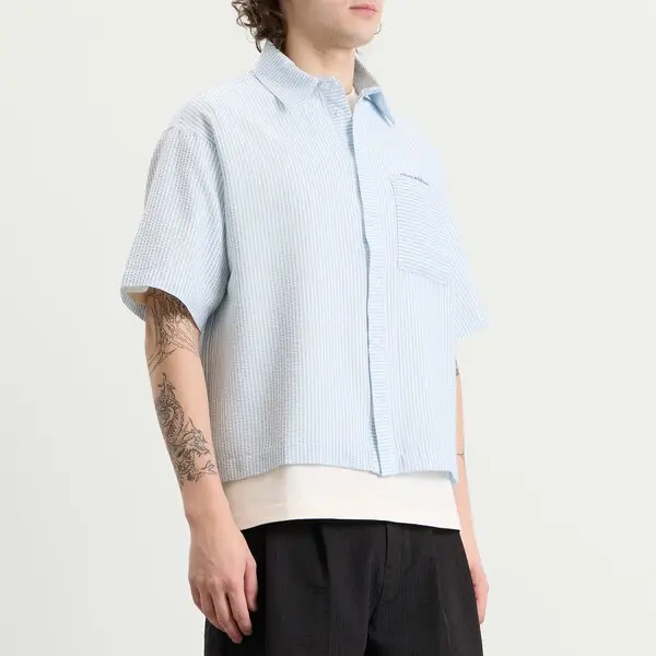 ABOUT:BLANK Seersucker Short Sleeve Shirt