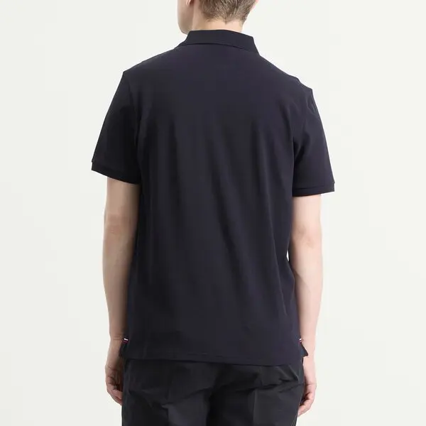 Moncler Cotton Pique Logo Polo - Navy