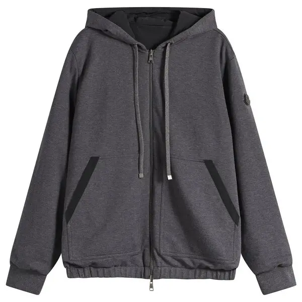 Moncler Zip Up Hoodie - Grey