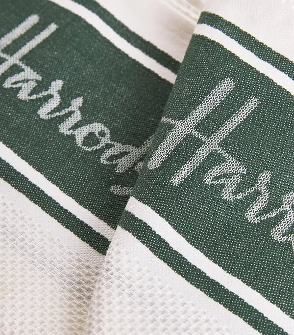 Harrods Set Of 2 Stripe Tea Towels