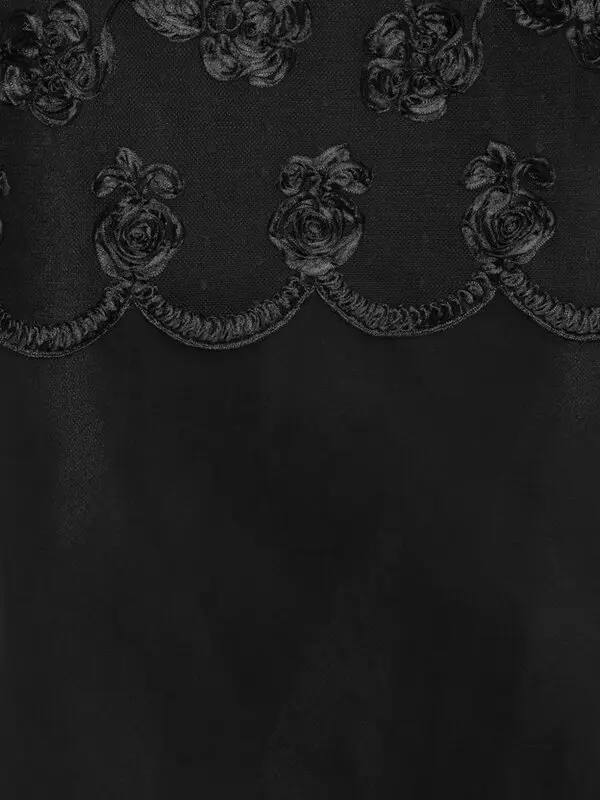 ROTATE BY BIRGER CHRISTENSEN Strapless Embroidered Floral Maxi Dress