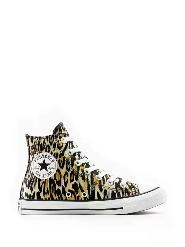 CONVERSE Leopard-print High-top Sneakers - Neutrals