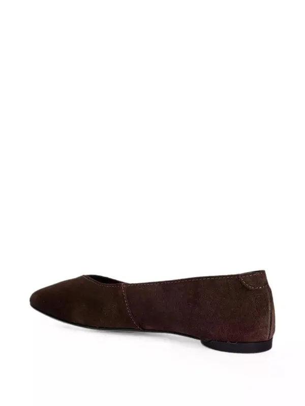 JONAK PARIS Noemie Pointed-toe Suede Ballet Flats