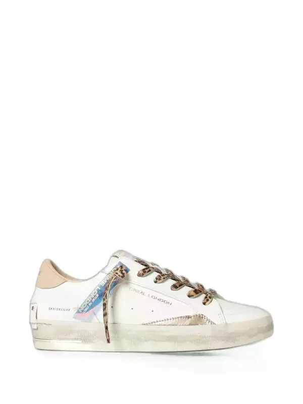 CRIME LONDON Sk8 Deluxe Leopard-print Sneakers