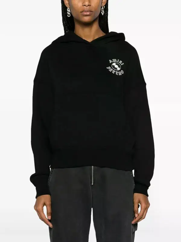 Amiri Cocoon Cotton Hoodie With Graphic Prints